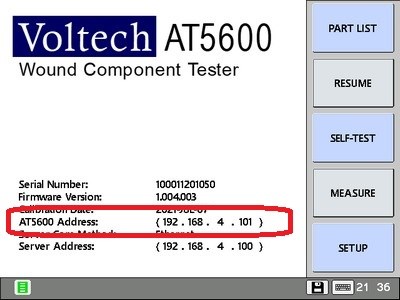 Servidor AT y AT5600 a través de Ethernet: método DHCP (método preferido)